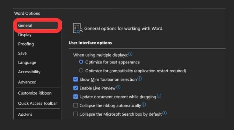 How MS Word Dark Mode Can Improve Your Writing Experience - Tinytech Things